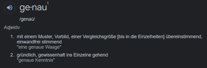 The differences between “genau”, “eben”, and “gerade” | The Language Closet